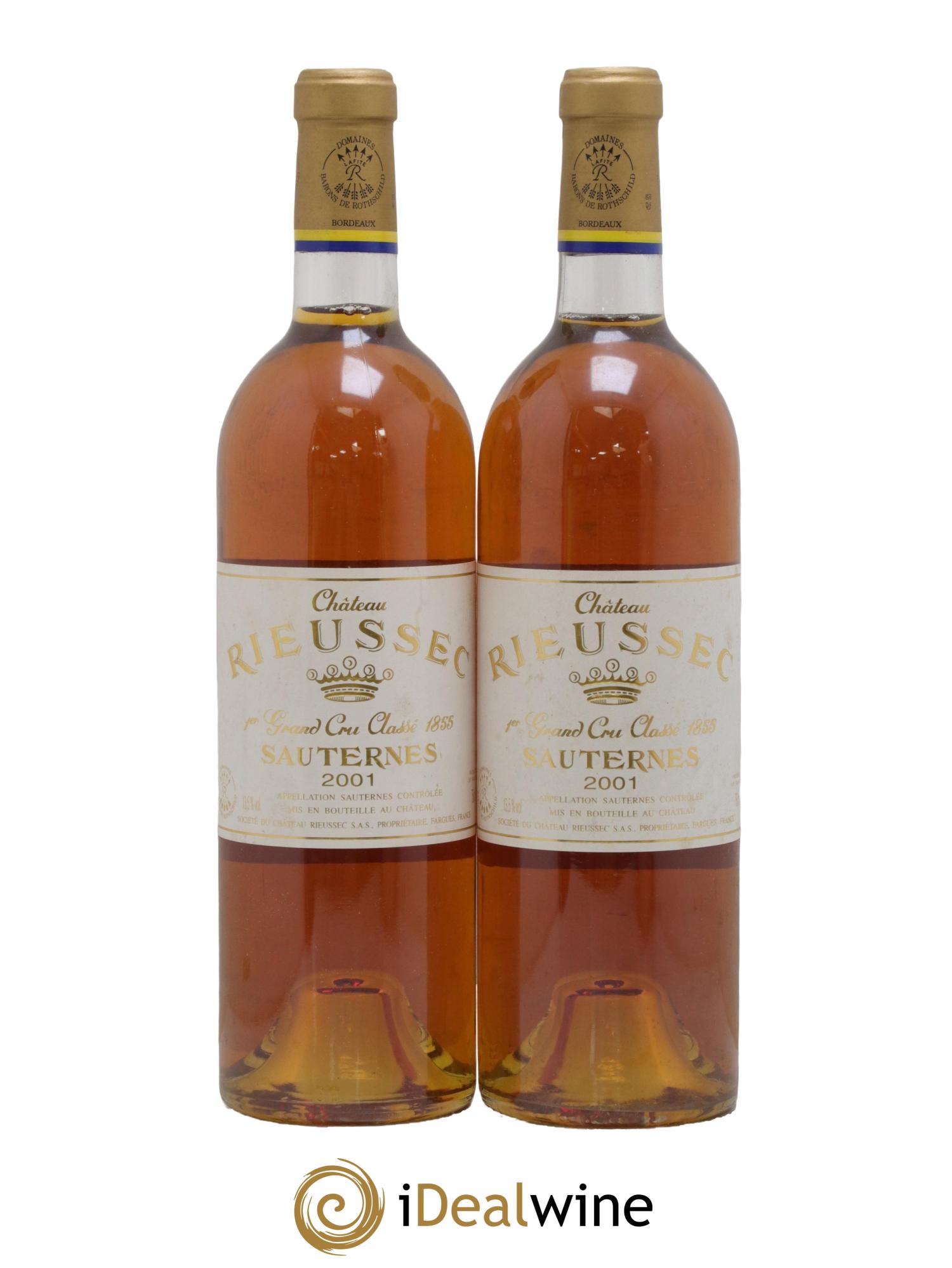 Acheter vin Château Rieussec 1er Grand Cru Classé 2001 (lot: 2600312)