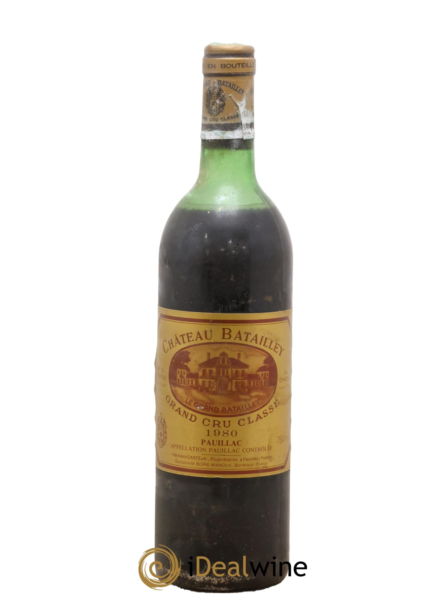 Acheter vin Château Batailley 5ème Grand Cru Classé 1980 (lot: 2593192)