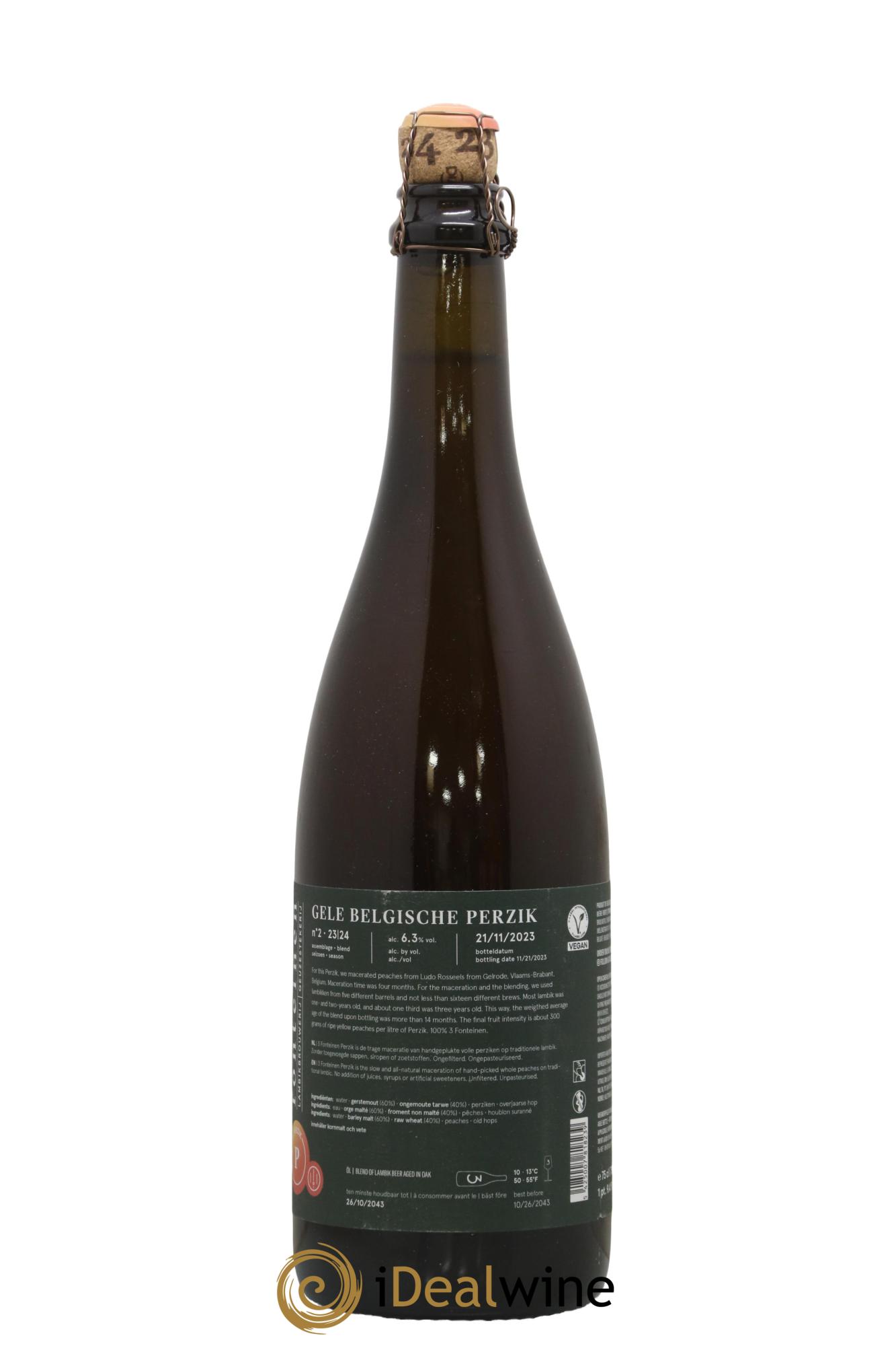 Acquista Bière 3 Fonteinen Gele Belgische Perzik (Pêche jaune belge ...