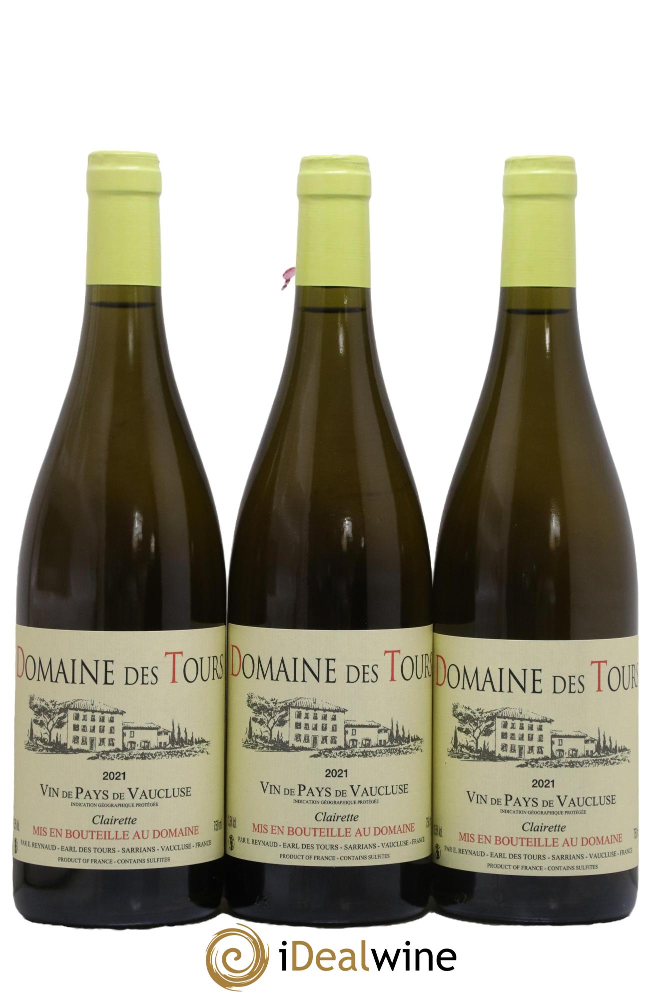 Acheter vin IGP Vaucluse (Vin de Pays de Vaucluse) Domaine des Tours ...