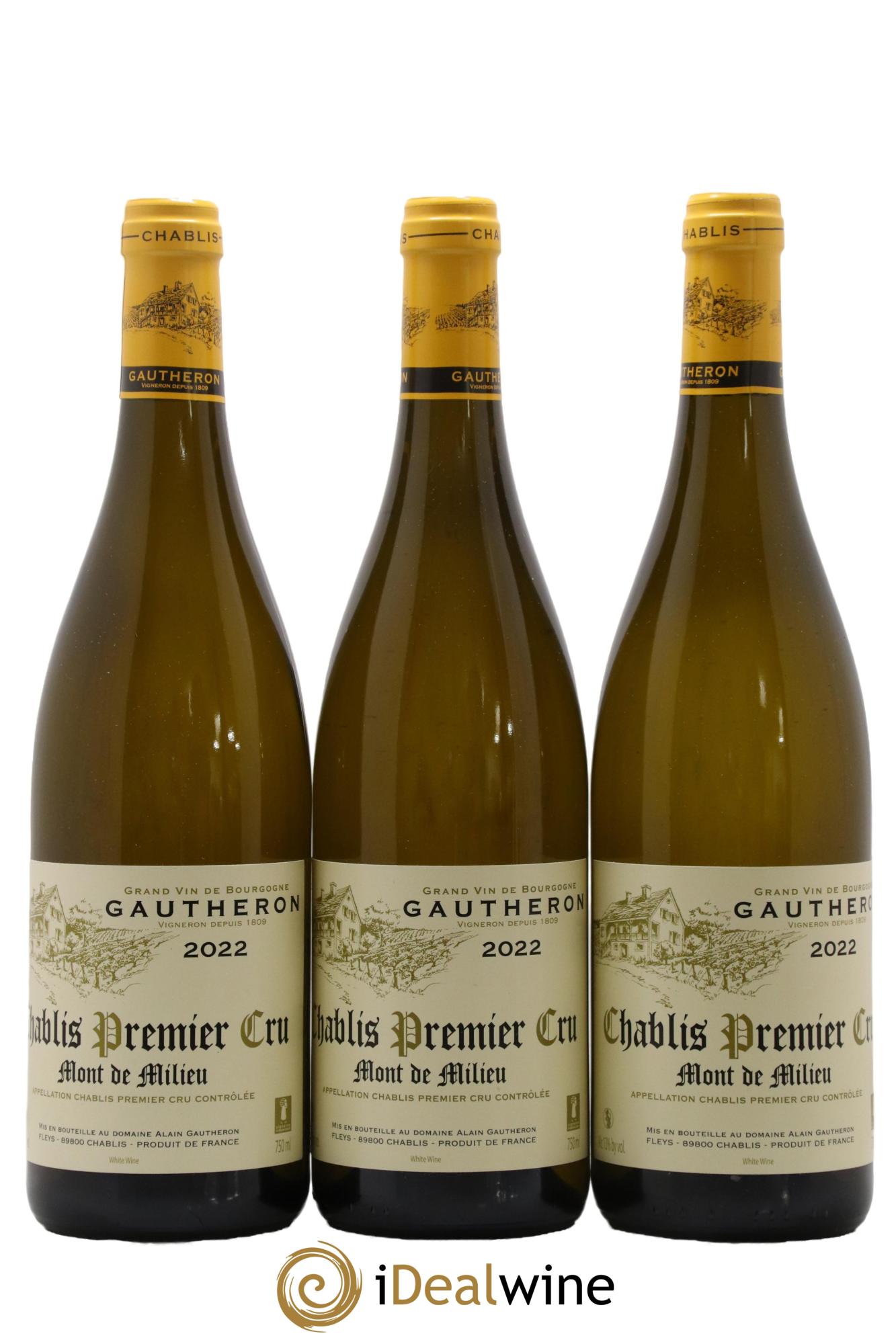 Buy Chablis 1er Cru Mont Du Milieu Gautheron 2022 (lot: 2590497)