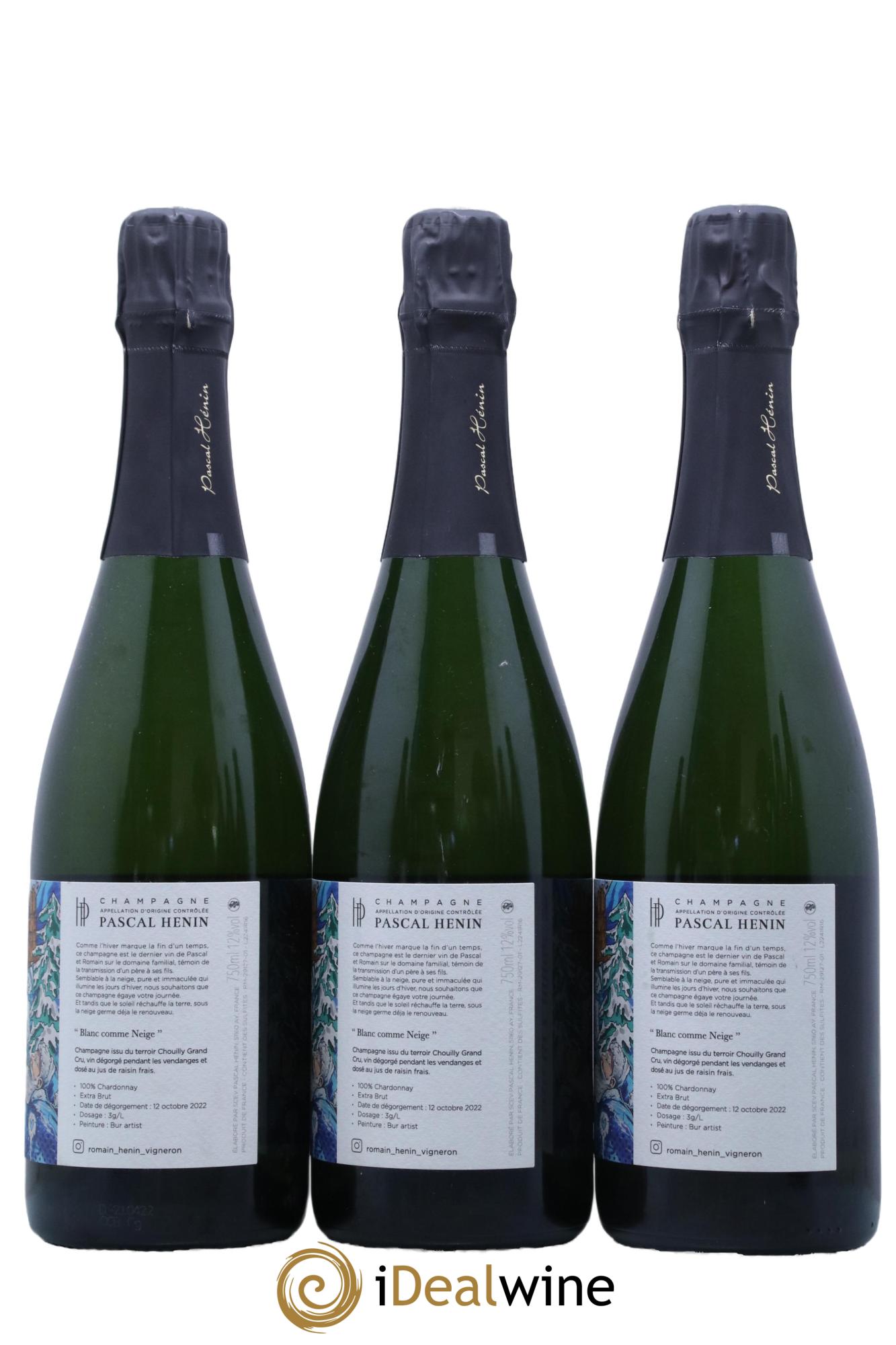 Acheter Blanc Comme Neige Pascal Henin - Romain Henin 2016 (lot: 2405494)