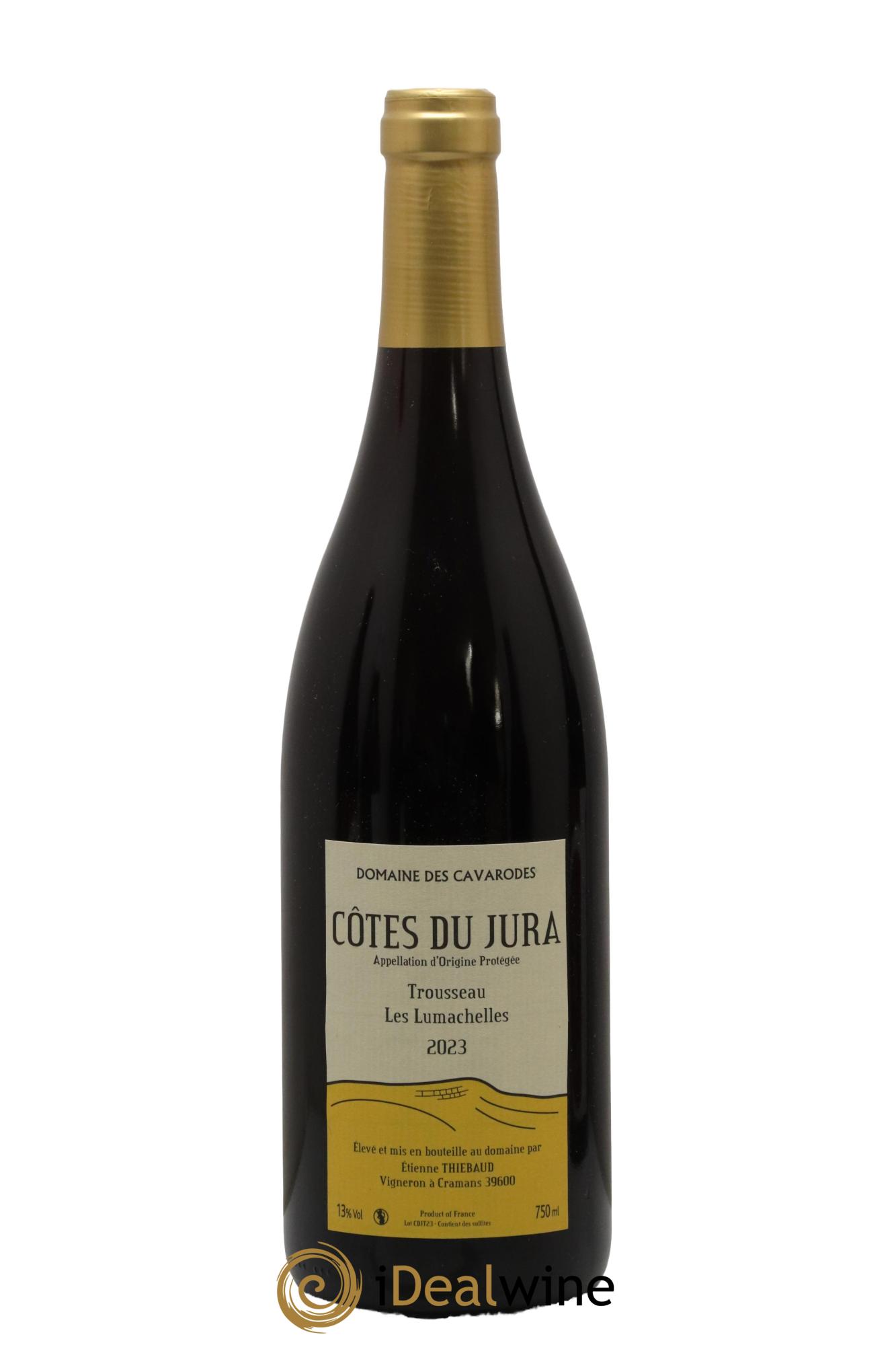 Acheter vin Côtes du Jura Trousseau Les Lumachelles Cavarodes (Domaine ...