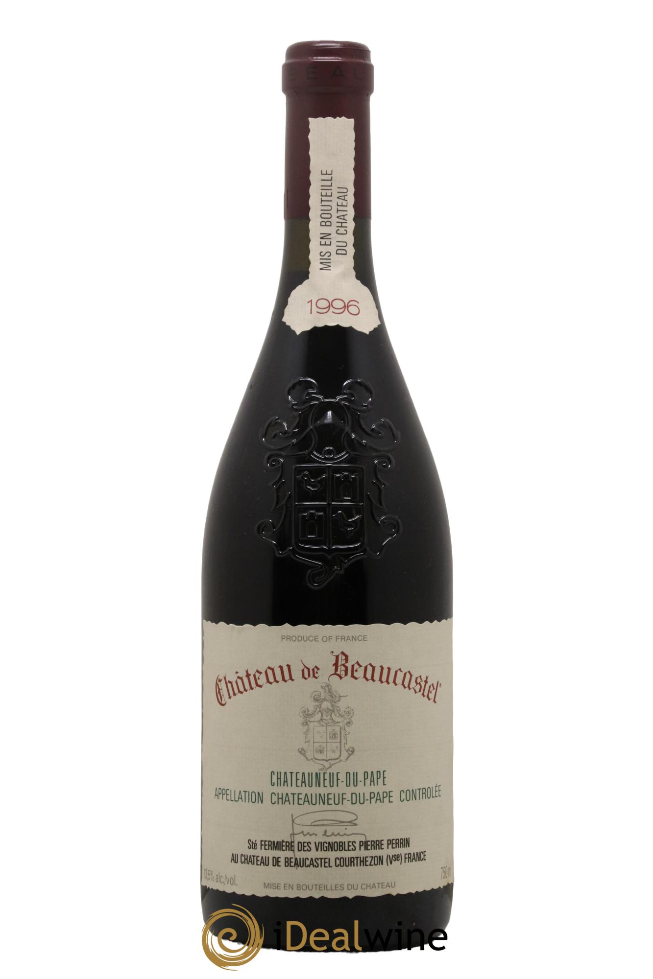 Buy Châteauneuf-du-Pape Château de Beaucastel Famille Perrin 1996 (lot ...