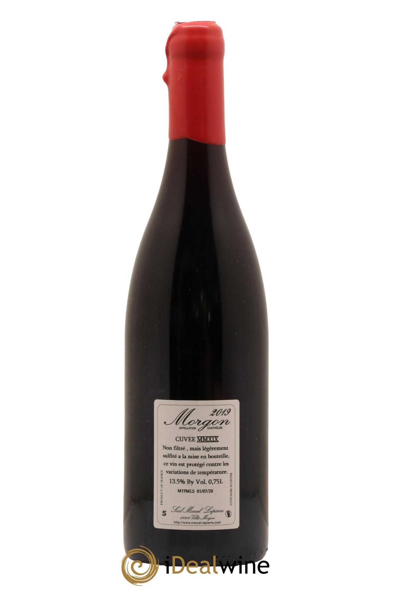 Acheter Morgon Cuvée Marcel Lapierre Marcel Lapierre (Domaine) 2019 ...