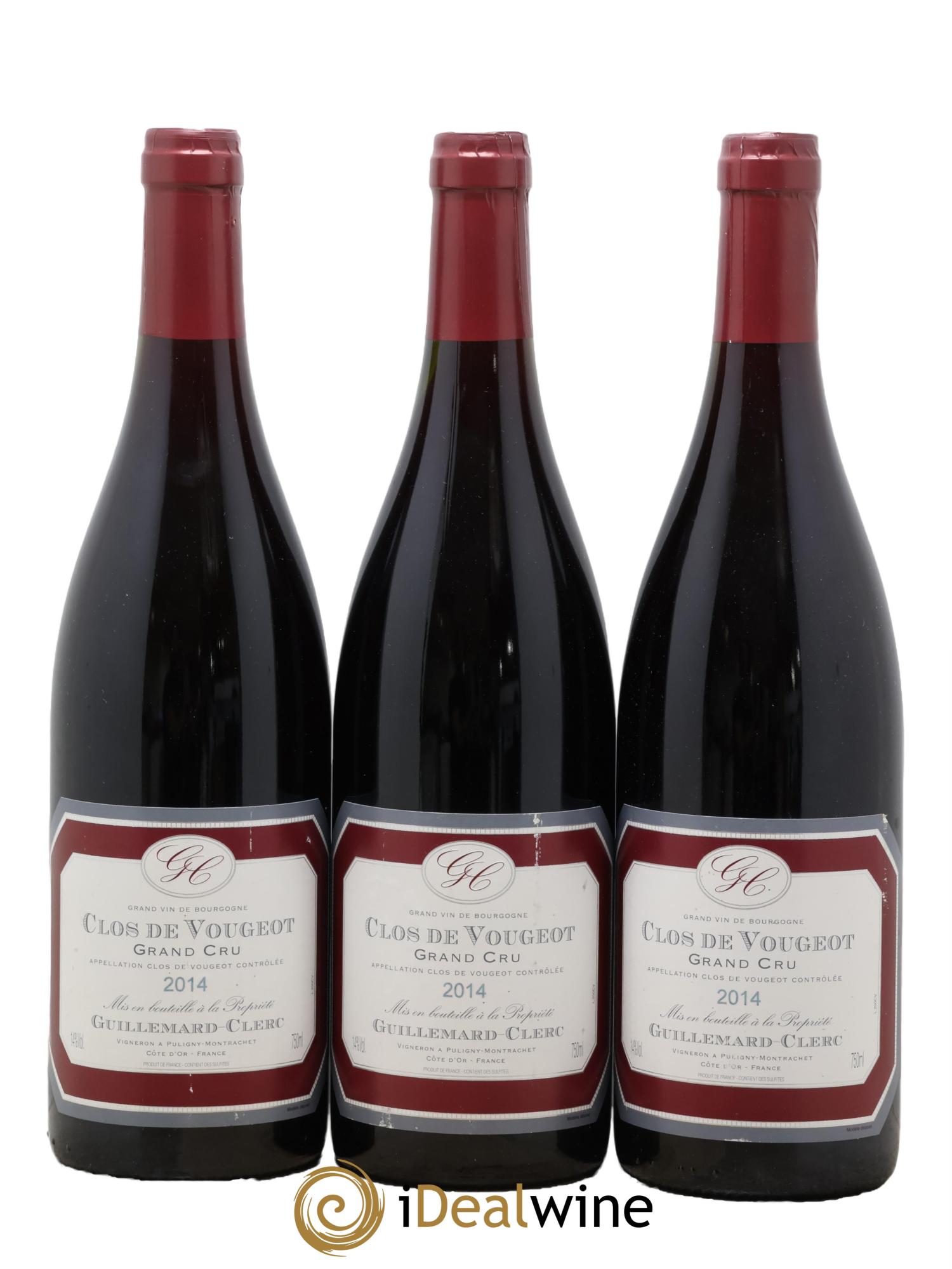 Buy Clos de Vougeot Grand Cru Guillemard Clerc 2014 (lot: 2546185)