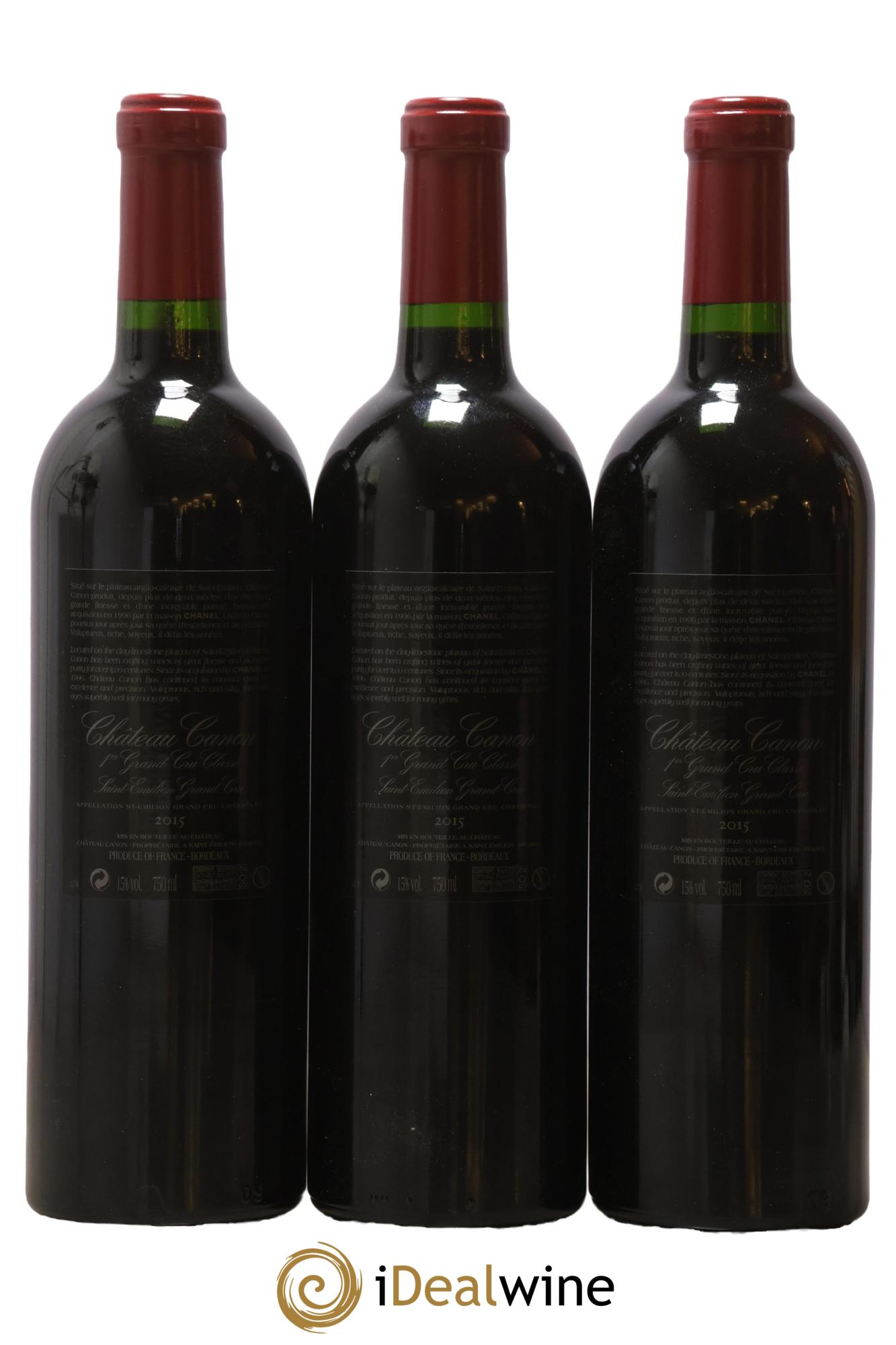 Buy Château Canon 1er Grand Cru Classé B 2015 (lot: 2636226)