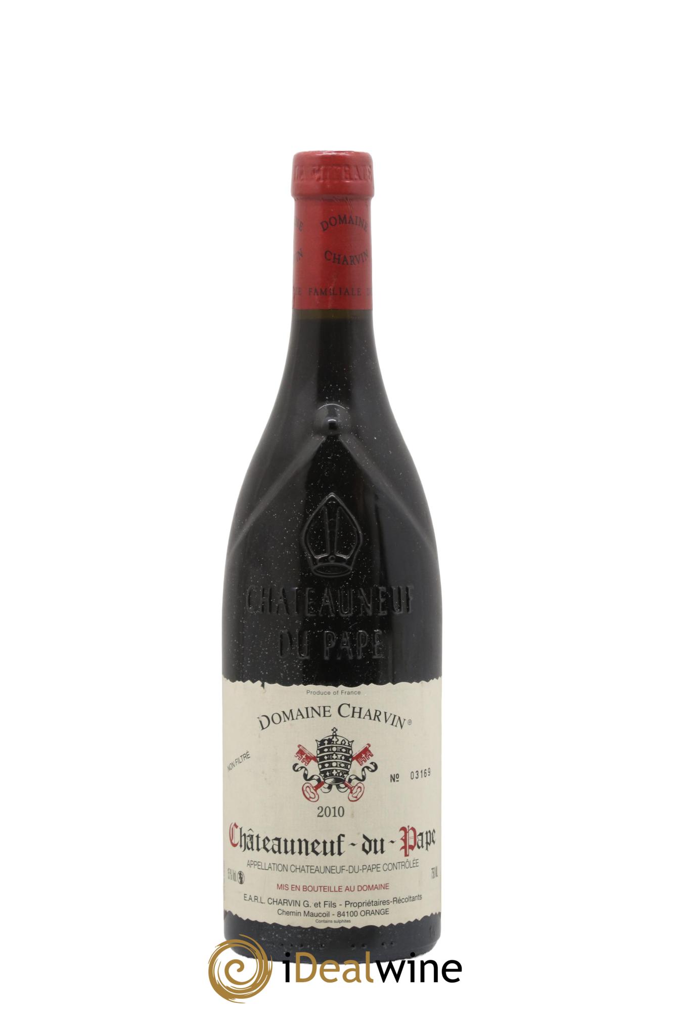 Acheter vin Châteauneuf-du-Pape Charvin (Domaine) 2010 (lot: 2589460)