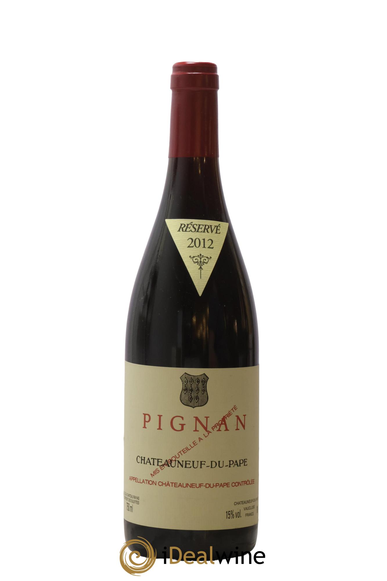 Buy Châteauneuf-du-Pape Pignan Emmanuel Reynaud 2012 (lot: 2632750)