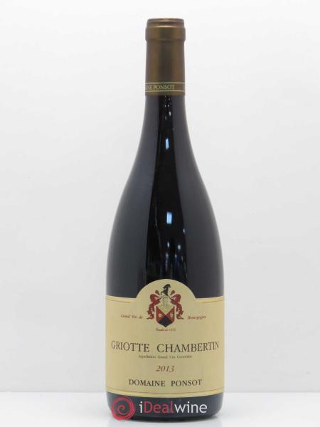 Acheter Griotte-Chambertin Grand Cru Ponsot (Domaine) 2013 (lot ...