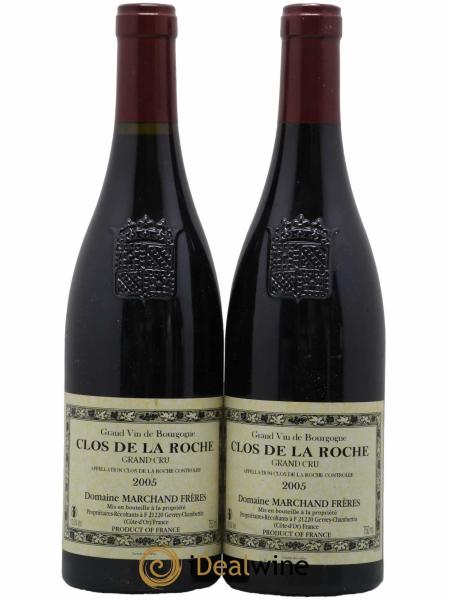 Acheter Clos de la Roche Grand Cru Marchand Frères 2005 (lot: B2264089 ...