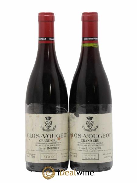 Acheter vin Clos de Vougeot Grand Cru Hervé Roumier 2008 (lot: B2279192 ...