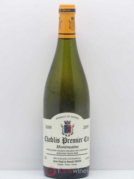 Acheter Chablis 1er Cru Montmains Jean-Paul & Benoît Droin (Domaine ...