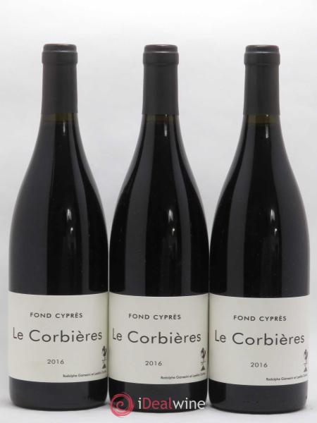 Acheter vin Corbières Domaine Fond Cyprès Le Corbières 2016 (lot ...