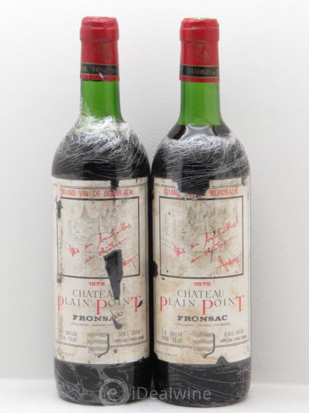 Acheter vin Fronsac Château Plain Point (sans prix de réserve - no ...