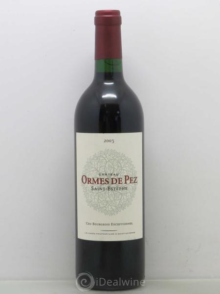 Acheter Château les Ormes de Pez (sans prix de réserve) 2003 (lot ...