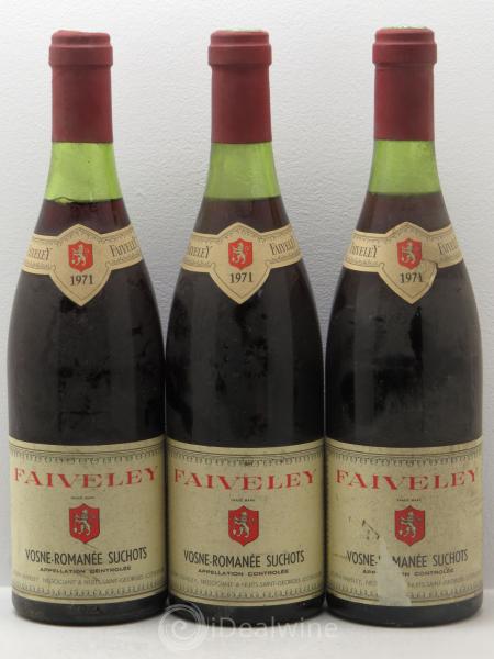 Acheter vin Vosne-Romanée Les Suchots - Joseph Faiveley 1971 (lot ...