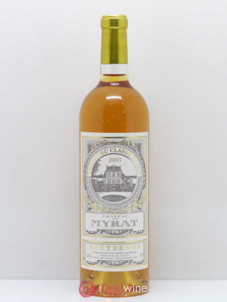Acheter Château de Myrat 2ème Grand Cru Classé 2003 (lot: B2100991-12093)