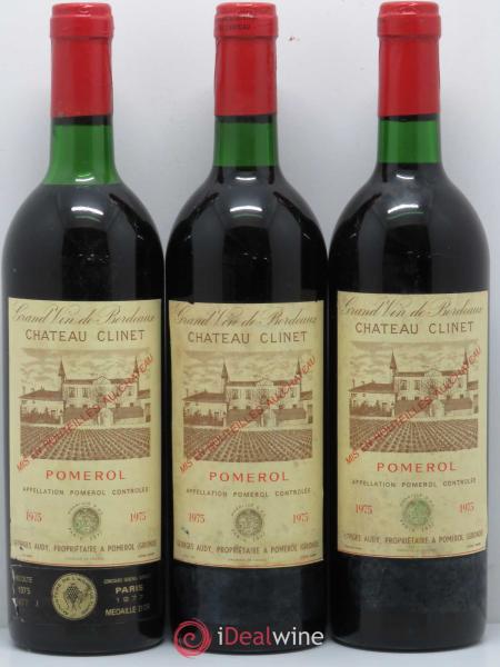 Acheter vin Château Clinet 1975 (lot: B2098243-9055)