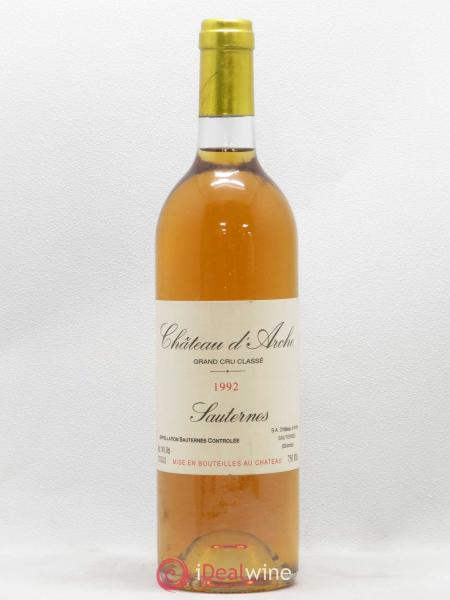 Acheter Château d' Arche 2ème Grand Cru Classé 1992 (lot: B2159097-8017)