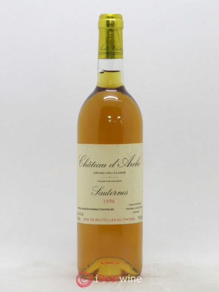 Acheter vin Château d' Arche 2ème Grand Cru Classé 1996 (lot: B2163113 ...