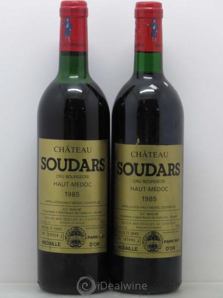 Acheter vin Château Soudars Cru Bourgeois 1985 (lot: B2087049-10620)