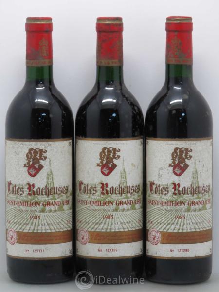 Acheter vin Bordeaux Côtes Rocheuses - Saint Emilion 1985 (lot ...