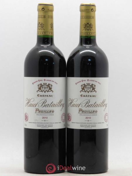 Acheter vin Château Haut Batailley 5ème Grand Cru Classé 2010 (lot: B2110040-22257)