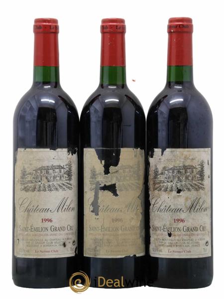 Acheter vin Saint-Émilion Grand Cru Château Milon 1996 (lot: B2276624-5921)