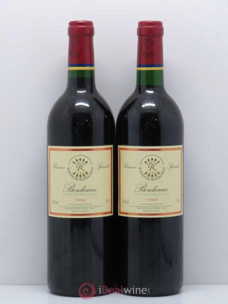 Acheter Bordeaux Baron de Rothschild Reserve spéciale 1994 (lot ...