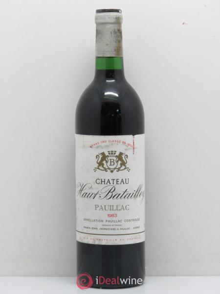 Acheter vin Château Haut Batailley 5ème Grand Cru Classé 1983 (lot: B2098246-9559)