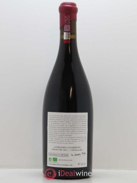 Acheter vin Latricières-Chambertin Grand Cru Leroy (Domaine) 2015 (lot ...