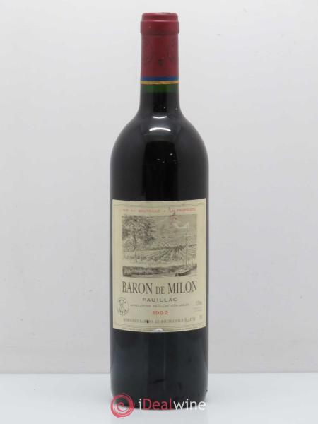 Acheter Pauillac Baron de Milon (sans prix de réserve) 1992 (lot: B2122039-10169)