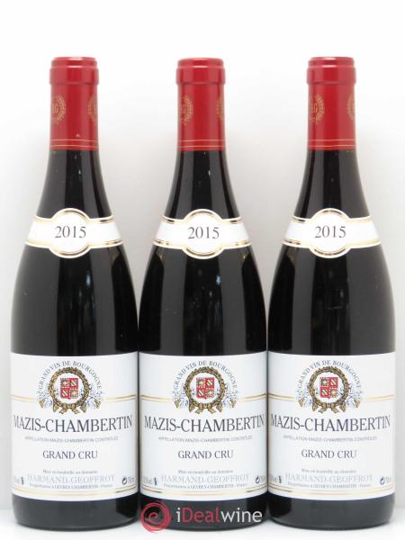 Acheter Mazis-Chambertin Grand Cru Harmand-Geoffroy (Domaine) 2015 (lot ...
