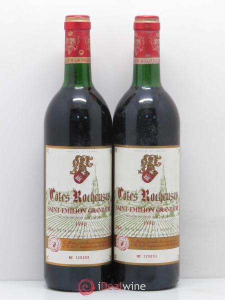 Acheter vin Saint-Émilion Grand Cru Côtes Rocheuses 1990 (lot: B2118617 ...
