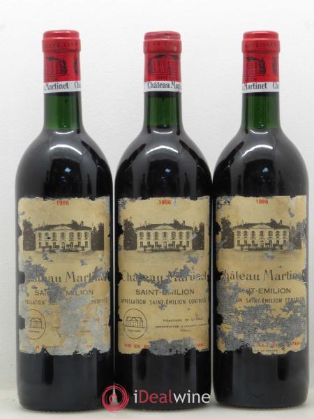 Acheter Château Martinet 1986 (lot: B2128957-9620)