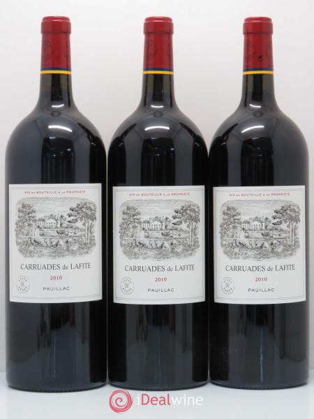 Acheter vin Carruades de Lafite Rothschild Second Vin 2010 (lot ...