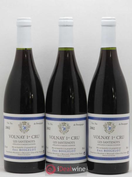 Acheter vin Volnay 1er Cru Les Santenots Eric Boigelot 2002 (lot ...