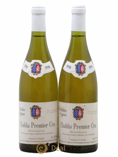 Acheter vin Chablis 1er Cru Montmains Guy Robin 1998 (lot: B2258907-2013)