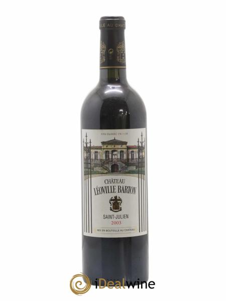 Acheter vin Château Léoville Barton 2ème Grand Cru Classé 2003 (lot: B2110040-130168)