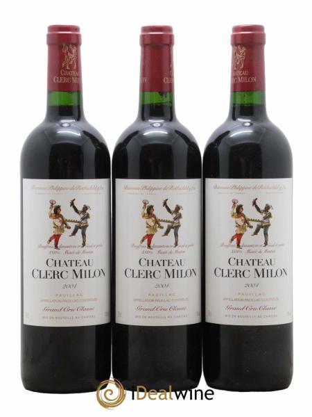 Acheter Château Clerc Milon 5ème Grand Cru Classé 2004 (lot: B2269532-7837)