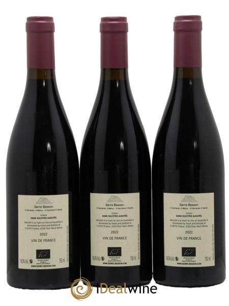 Acheter vin Vin de France Ragots Domaine Serre Besson 2022 (lot ...