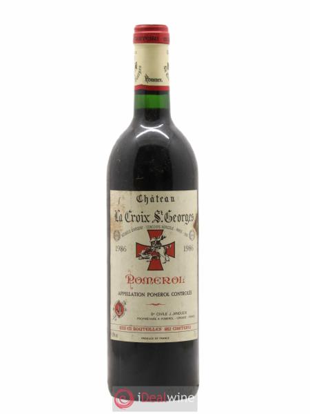 Acheter Château la Croix Saint-Georges 1986 (lot: B2110040-84519)