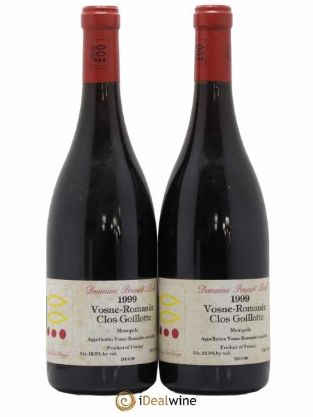 Acheter Vosne-Romanée Le Clos Goillotte Prieuré Roch 1999 (lot ...