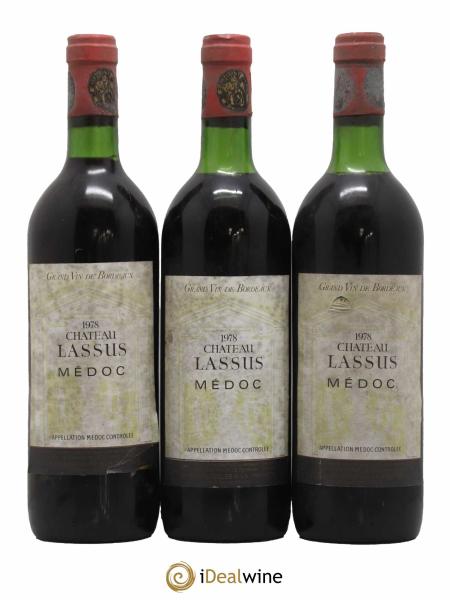 Acheter Médoc Cru Bourgeois Château Lassus (sans prix de réserve) 1978 ...