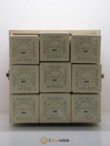 Acheter vin Caisse Collection Duclot 2003 Petrus, Lafite Rothschild, Mouton Rothschild, Latour ...