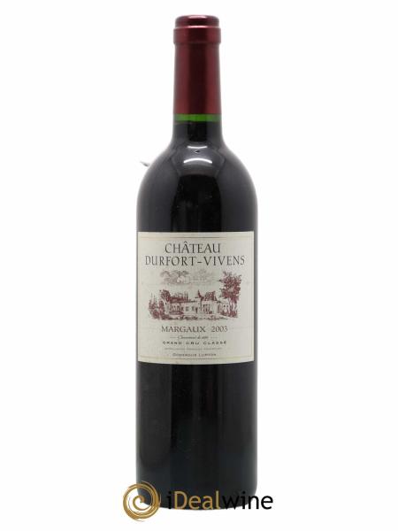 Acheter Château Durfort Vivens 2ème Grand Cru Classé 2003 (lot: B2110040-124869)