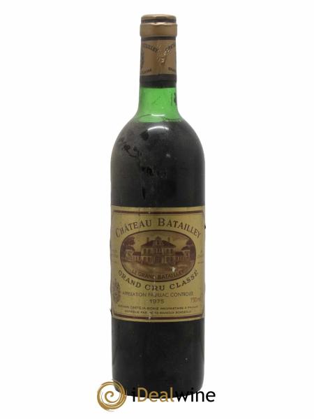 Acheter Château Batailley 5ème Grand Cru Classé 1975 (lot: B2266483-6000)