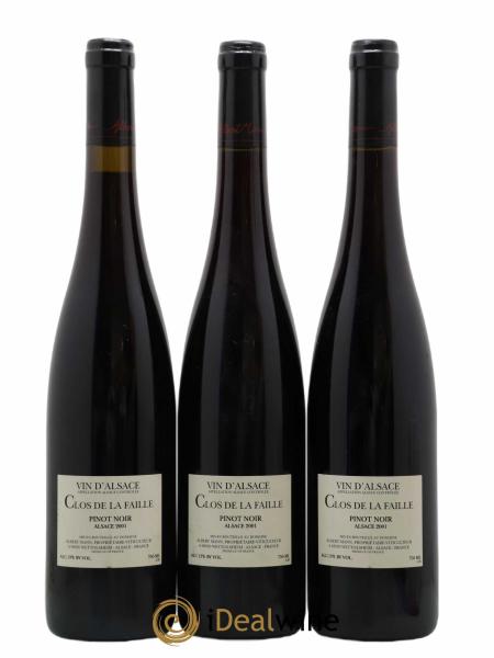 Acheter Alsace Pinot Noir Clos de la Faille Albert Mann 2001 (lot ...