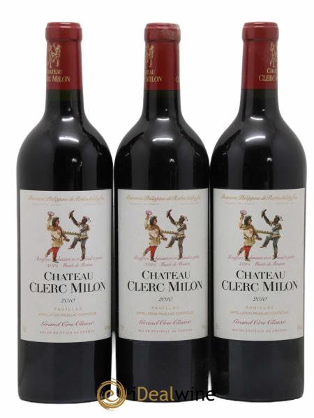 Acheter Château Clerc Milon 5ème Grand Cru Classé 2010 (lot: B2262470-8438)